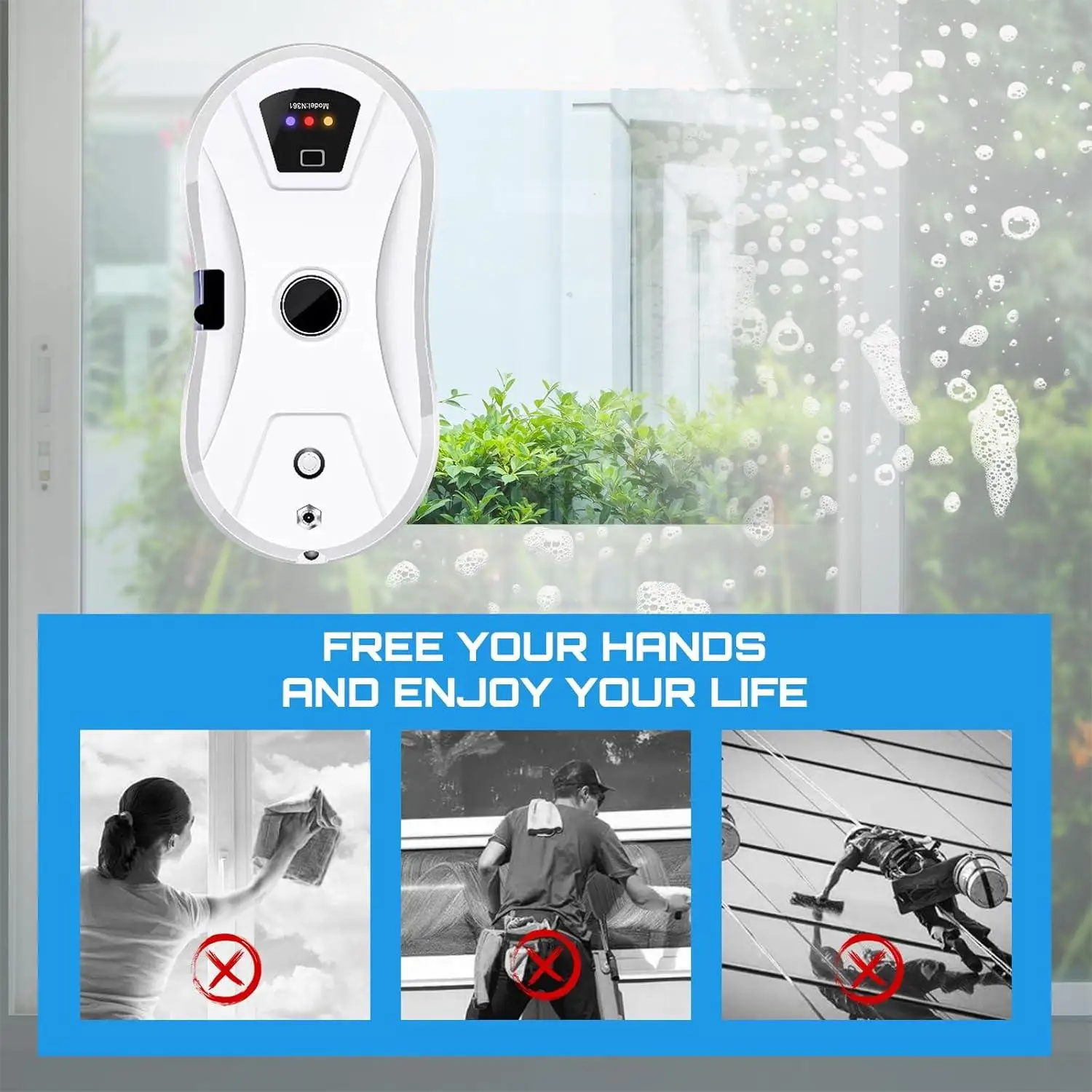 Home intelligent cleaning robot with automatic water spraying function ...
