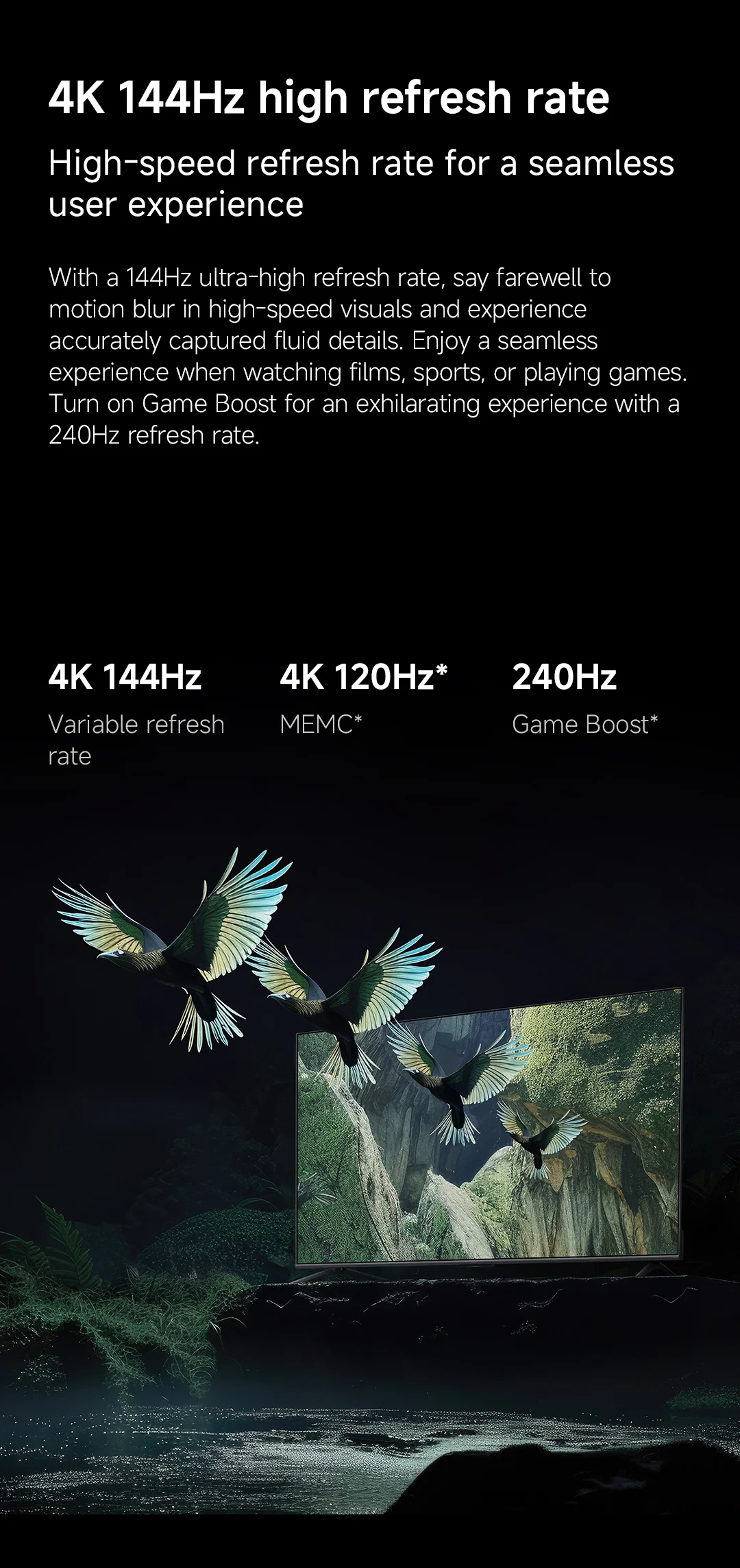 XIAOMI S MINI 55 144Hz QD-Mini LED Dolby Vision® IQ, Dolby Atmos ...